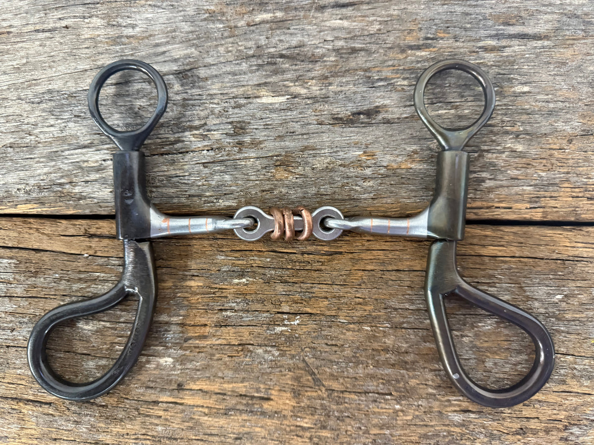 Dutton 'T' Tear Drop Bit - Three Piece Dogbone W/ Copper Rings (T-12) – The Cowboy's Closet