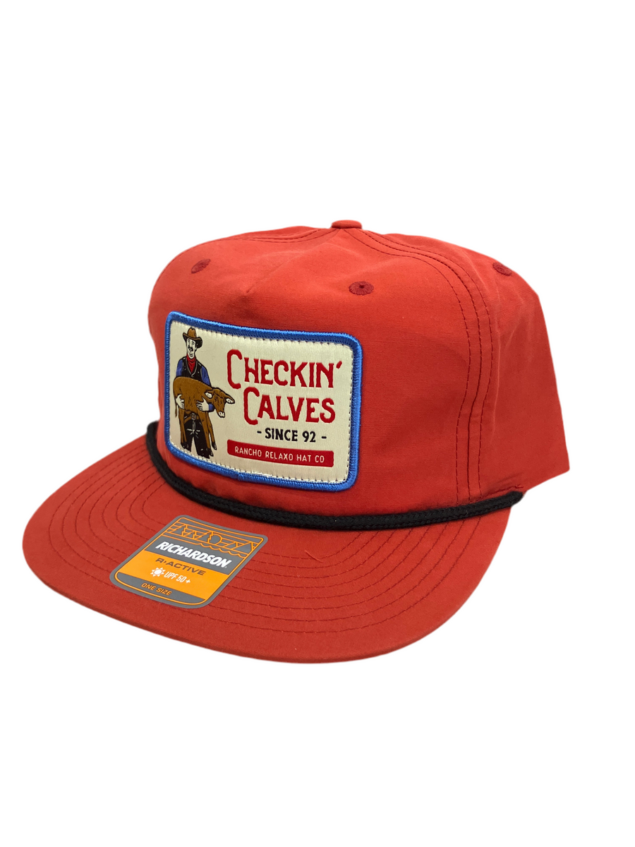 Rancho Relaxo Hat Co - 256 Checkin' Calves Orange – The Cowboy's Closet