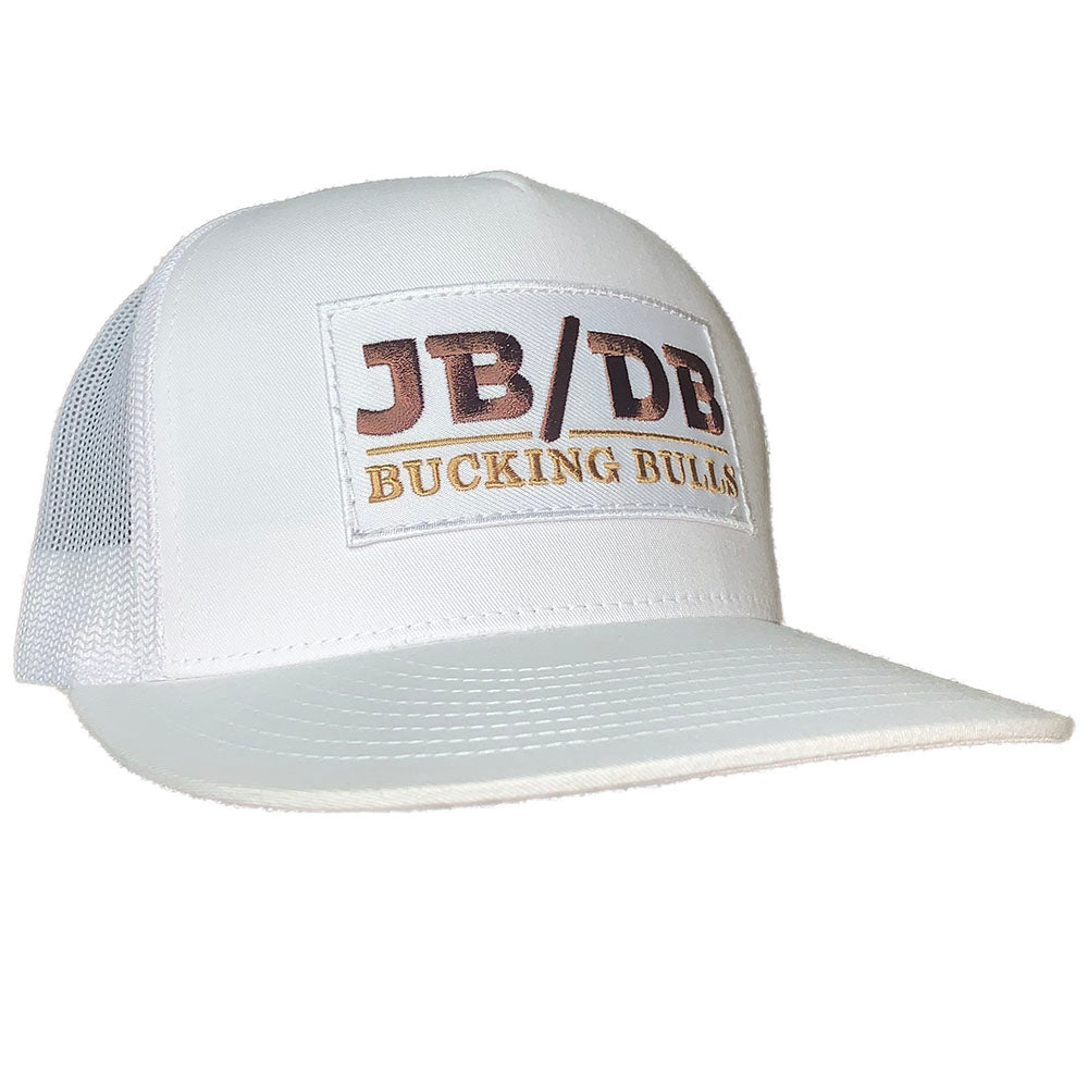 Dale Brisby - JB/DB Bucking Bulls White Mesh Cap – The Cowboy's Closet