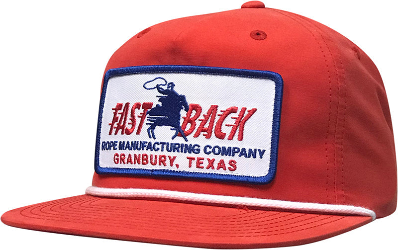 Fast Back Ropes - Red Retro Cap – The Cowboy's Closet