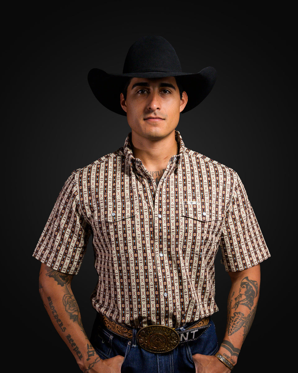 Ferrell - Pearl Snap Short Sleeve Shirt (The Senior) – The Cowboy's Closet