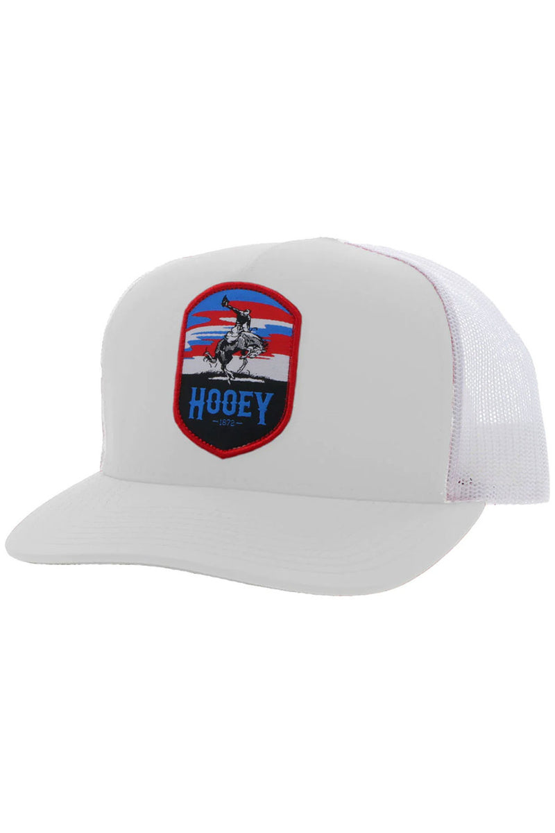 Hooey Cheyenne Cap - White/Red/Blue – The Cowboy's Closet
