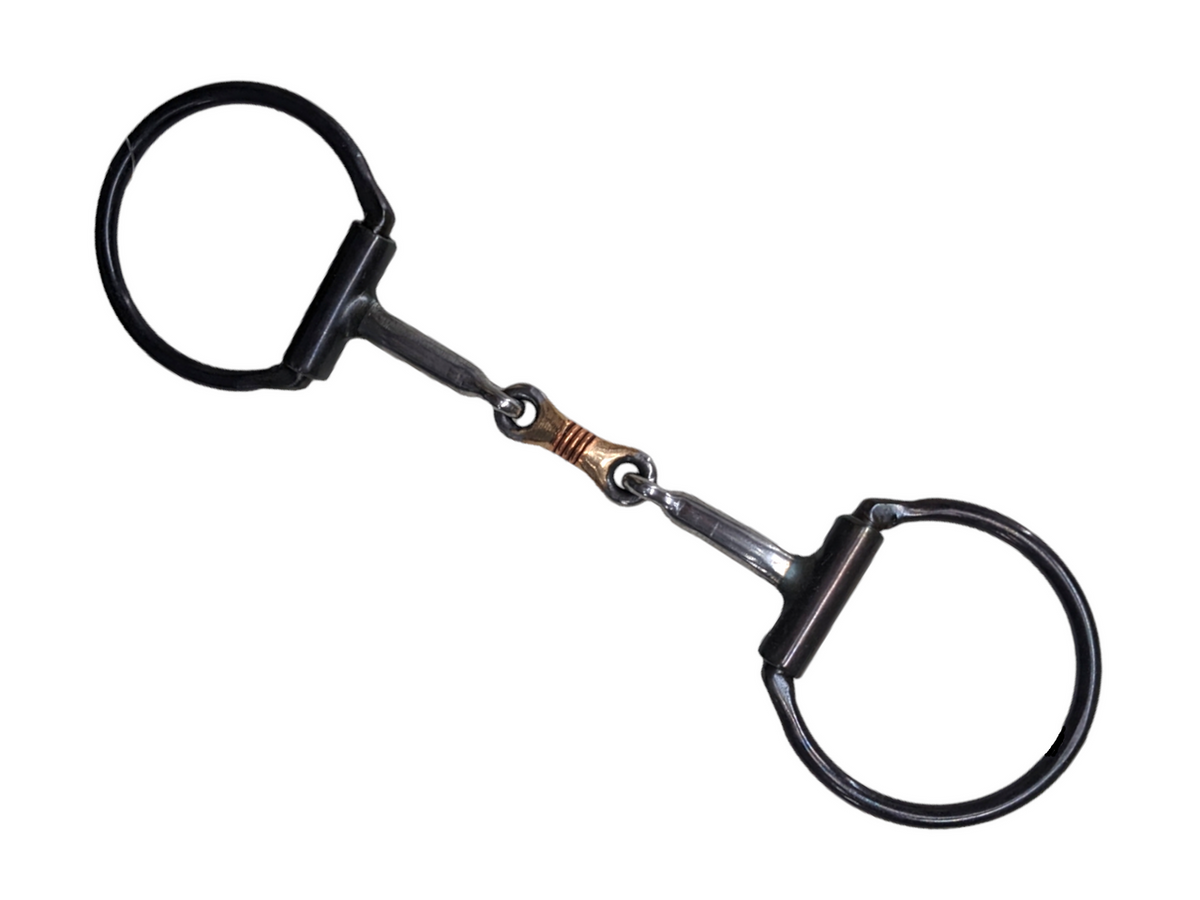 Dutton "43" D-Ring Snaffle Bit - Three Piece Dog Bone (43-19) – The ...