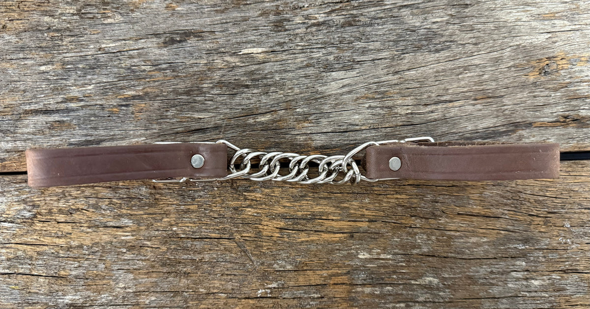 Dutton Leather Twisted Chain Curb Strap – The Cowboy's Closet