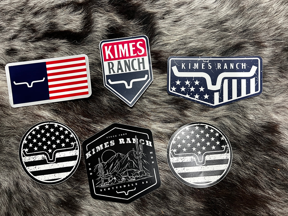 Kimes Ranch Sticker 6 Pack (2) – The Cowboy's Closet