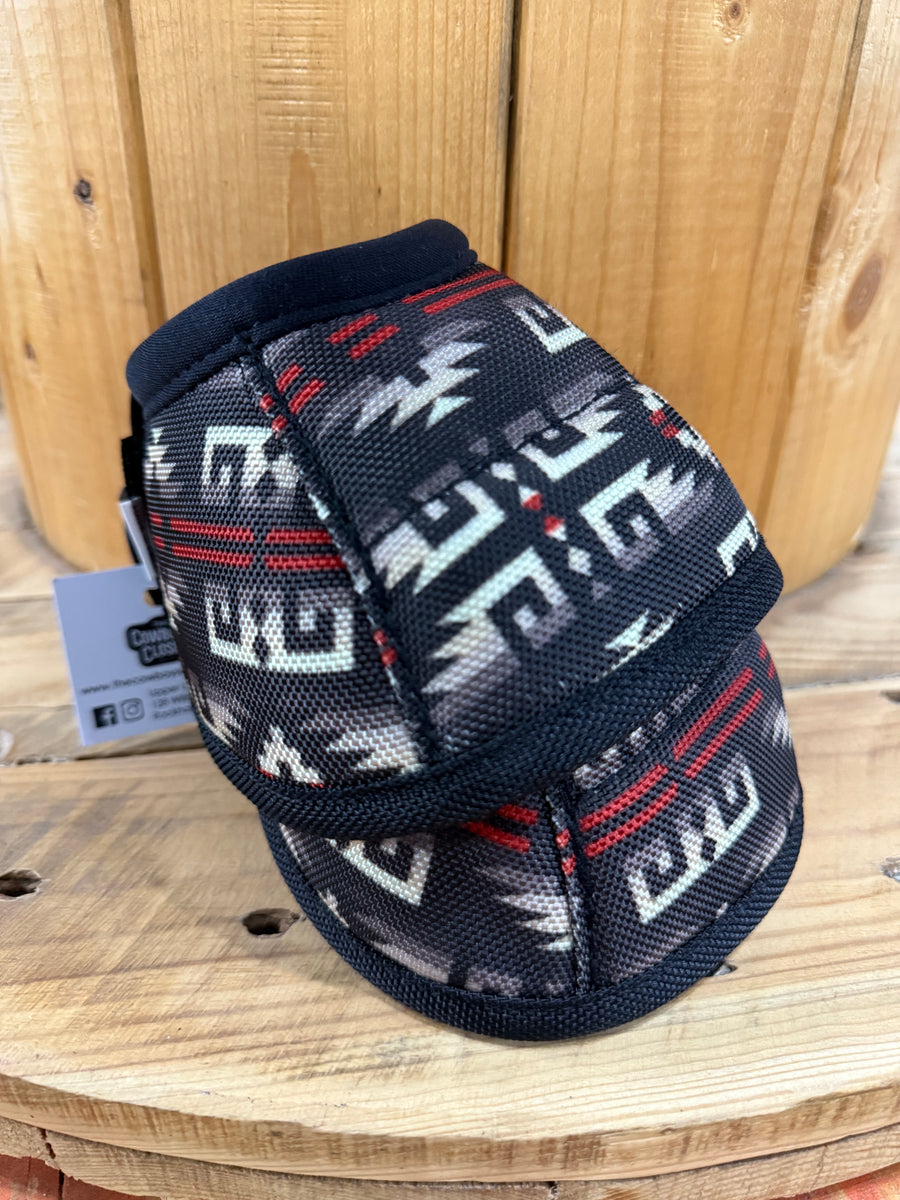 Ortho Equine Bell Boots - Pendelton Black/Red – The Cowboy's Closet