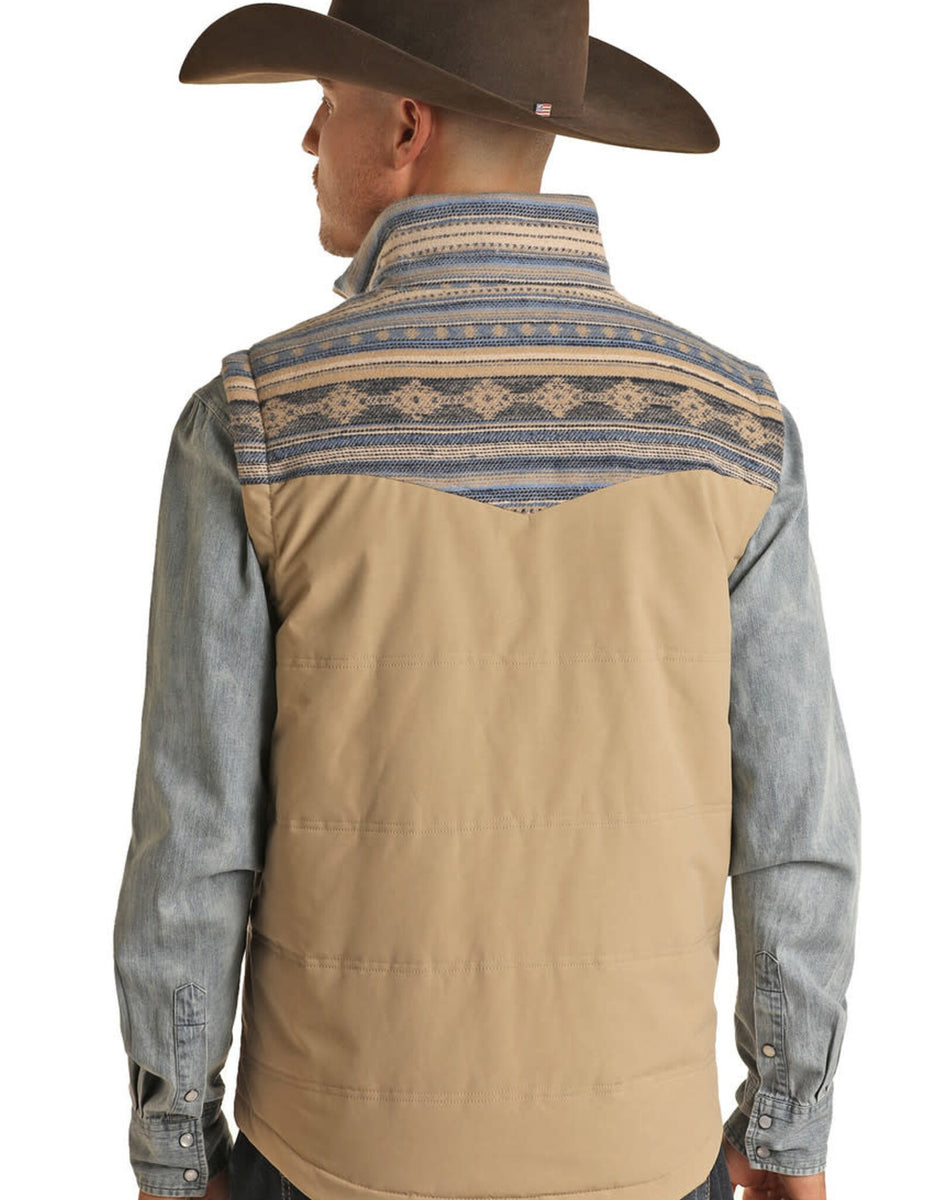 Rock and Roll - Men's Solid/Aztec Vest – The Cowboy's Closet