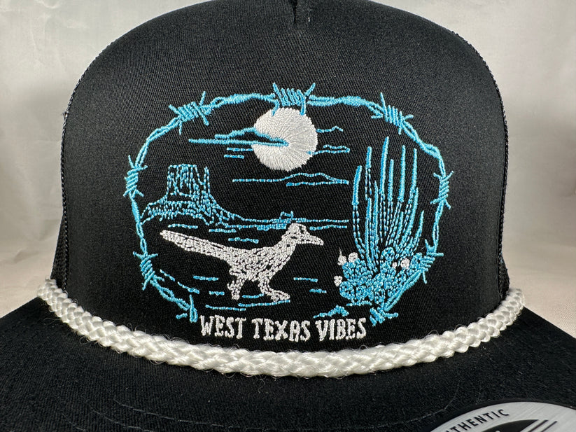 Vexil - West Texas Vibes - Black/Black Mesh – The Cowboy's Closet