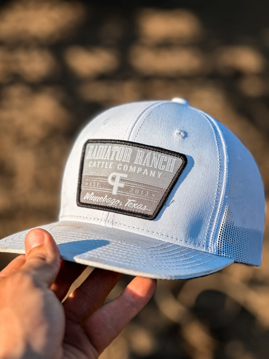 Dale Brisby Cap - Radiator Ranch White Black Patch – The Cowboy's Closet