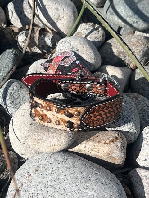 Dog Collar - Cowhide & Copper – The Cowboy's Closet