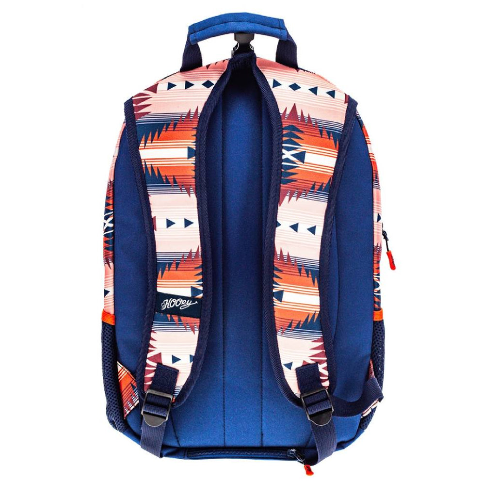 Hooey Rockstar Backpack Navy/Coral Aztec – The Cowboy's Closet