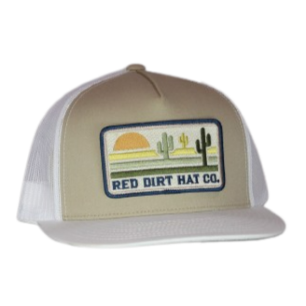 Red Dirt Hat Co Cap - Ranchero White/Khaki/White – The Cowboy's Closet