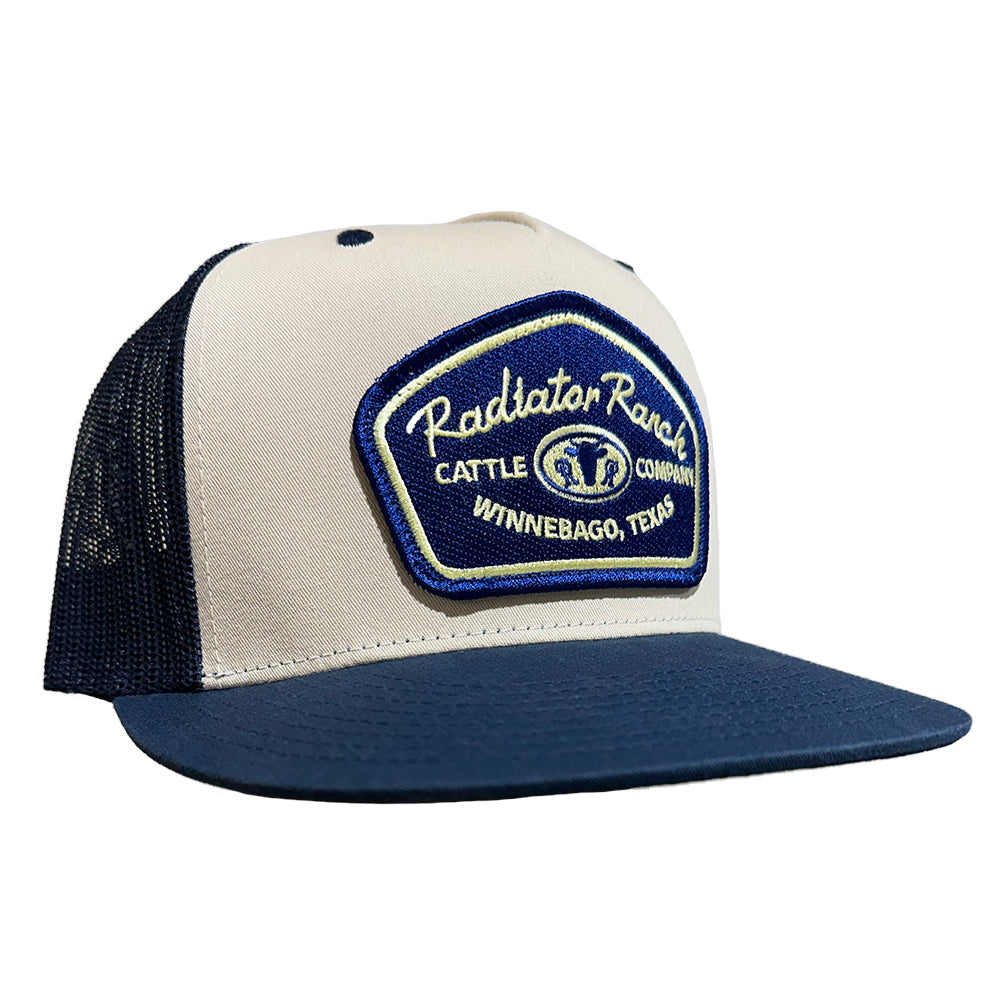 Dale Brisby - Radiator Ranch Navy/Tan Patch Cap – The Cowboy's Closet