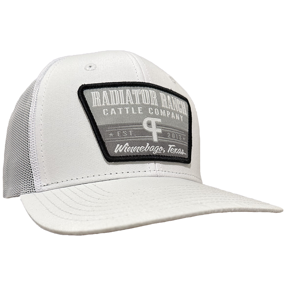 Dale Brisby Cap - Radiator Ranch White Black Patch – The Cowboy's Closet