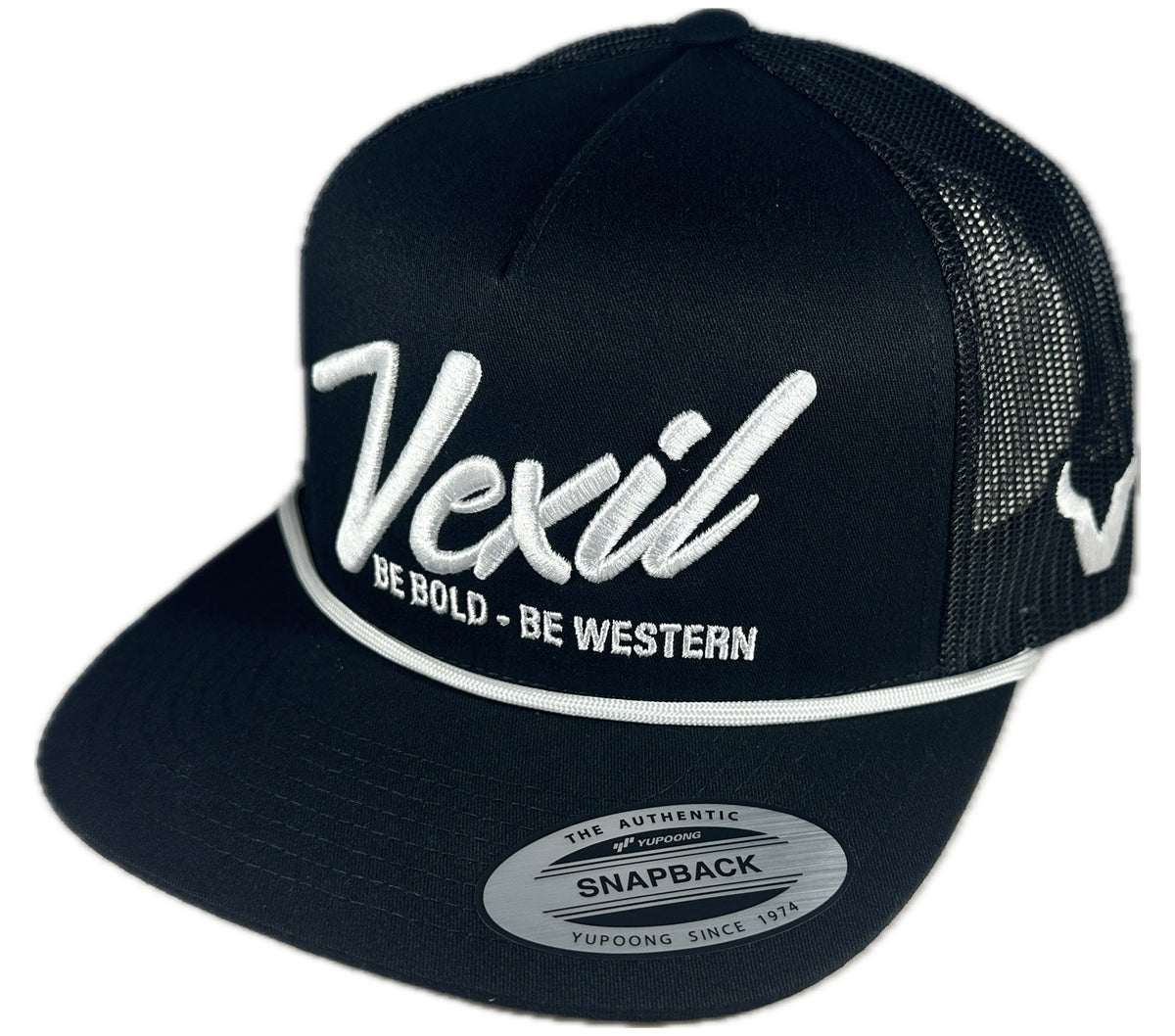 Vexil - Be Bold, Be Western - Black/Black Mesh – The Cowboy's Closet