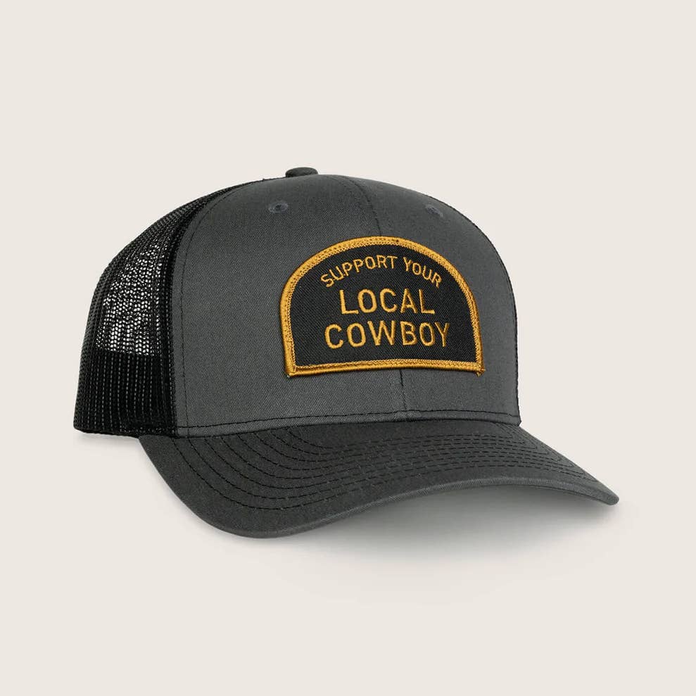 Cowboy Cool Cap - Support Your Local Cowboy (Charcoal) – The Cowboy's ...