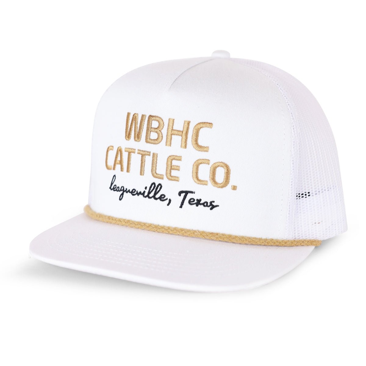 Whiskey Bent Hat Co - White Gold Cap – The Cowboy's Closet