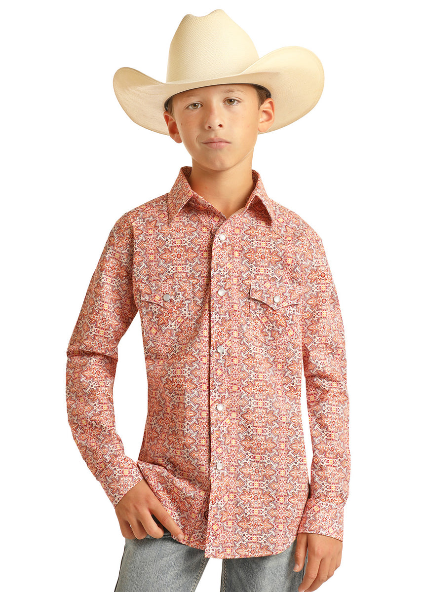 Boy's Western Shirt - RRBS2SRZ7K (8-16) – The Cowboy's Closet