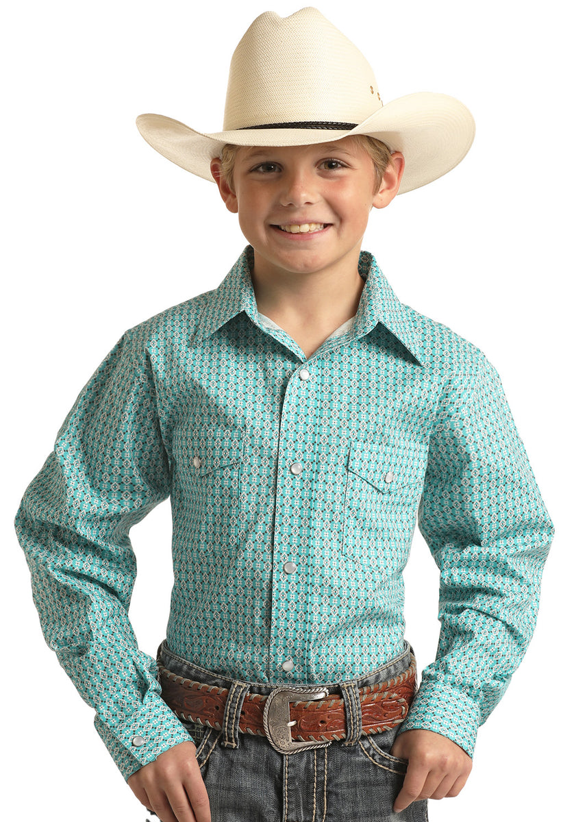 Boy's Western Shirt - RSBSOSRZDQ (8-16) – The Cowboy's Closet